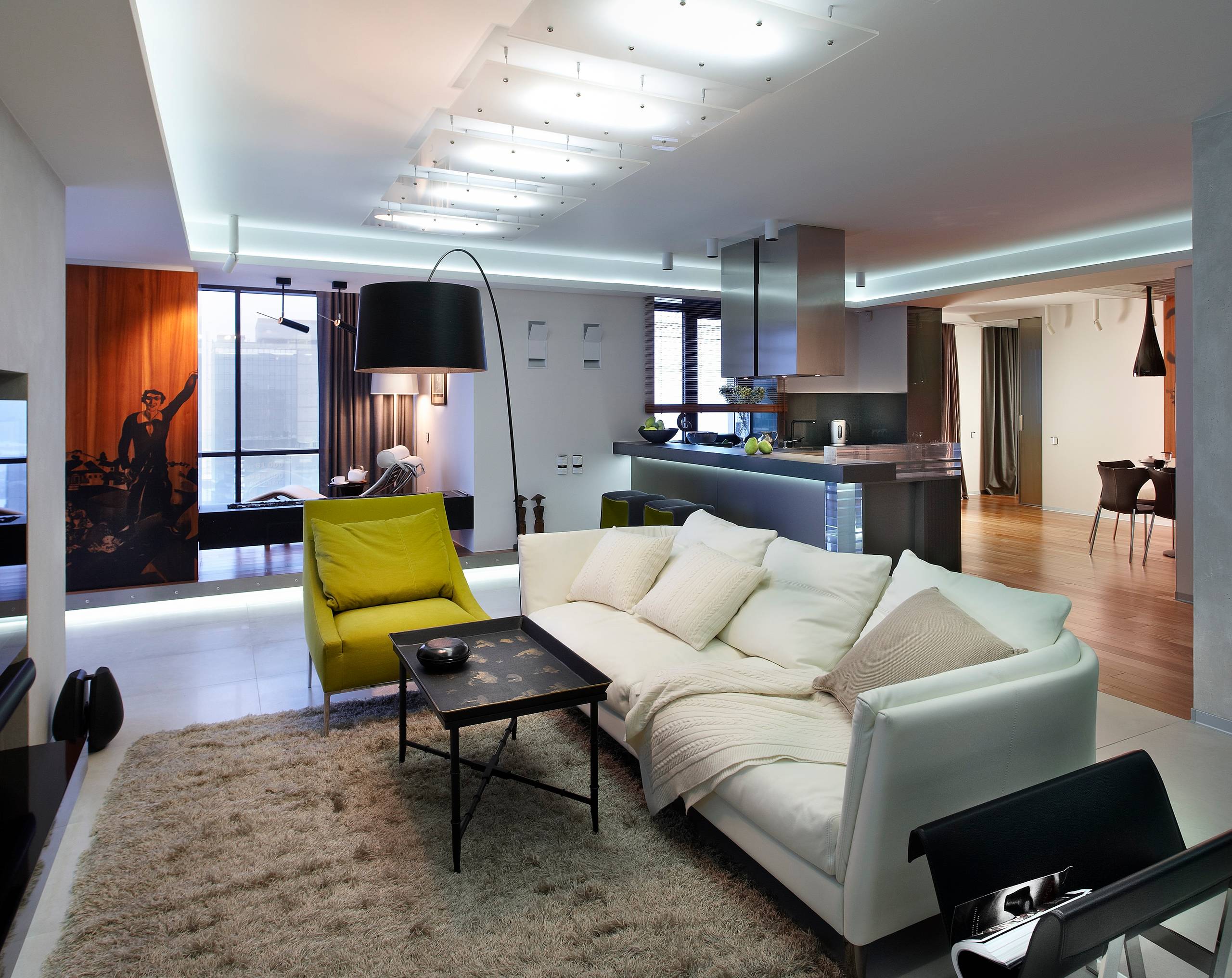 Houzz тур: Парящая над Екатеринбургом квартира для холостяка | Flatica